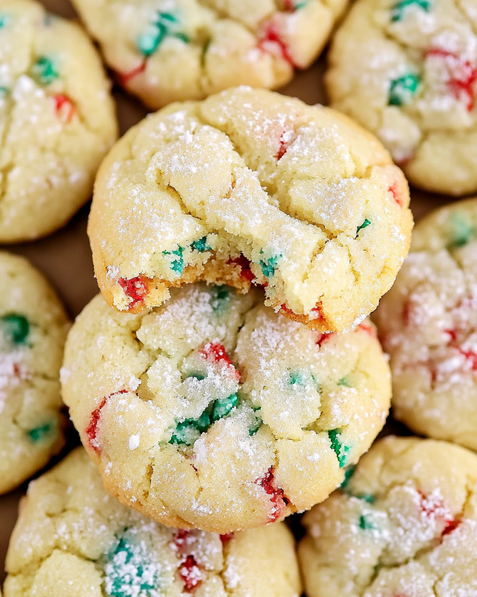 Christmas Gooey Butter Cookies - Yummy Whisk