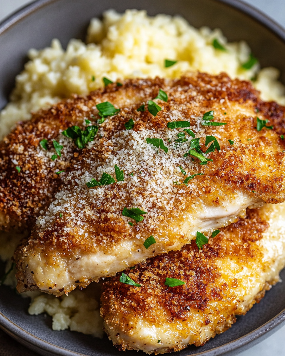 Parmesan Crusted Chicken - Yummy Whisk