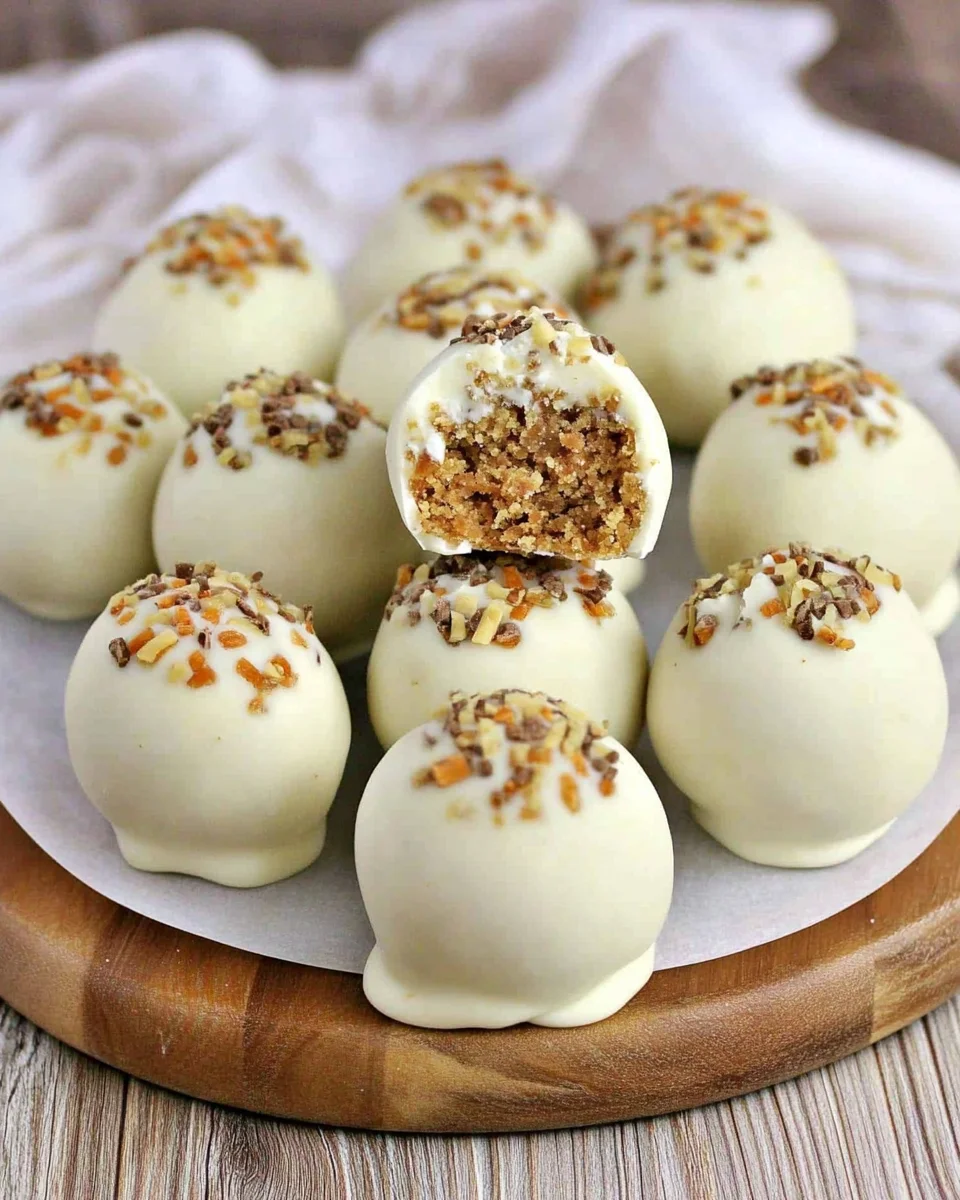 Carrot Cake Ball Truffles