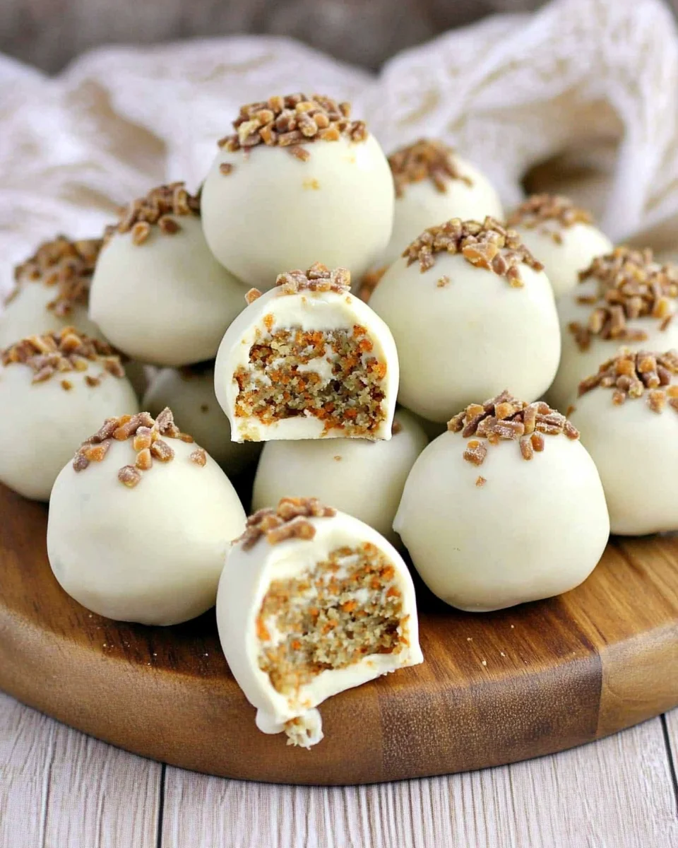 Carrot Cake Ball Truffles
