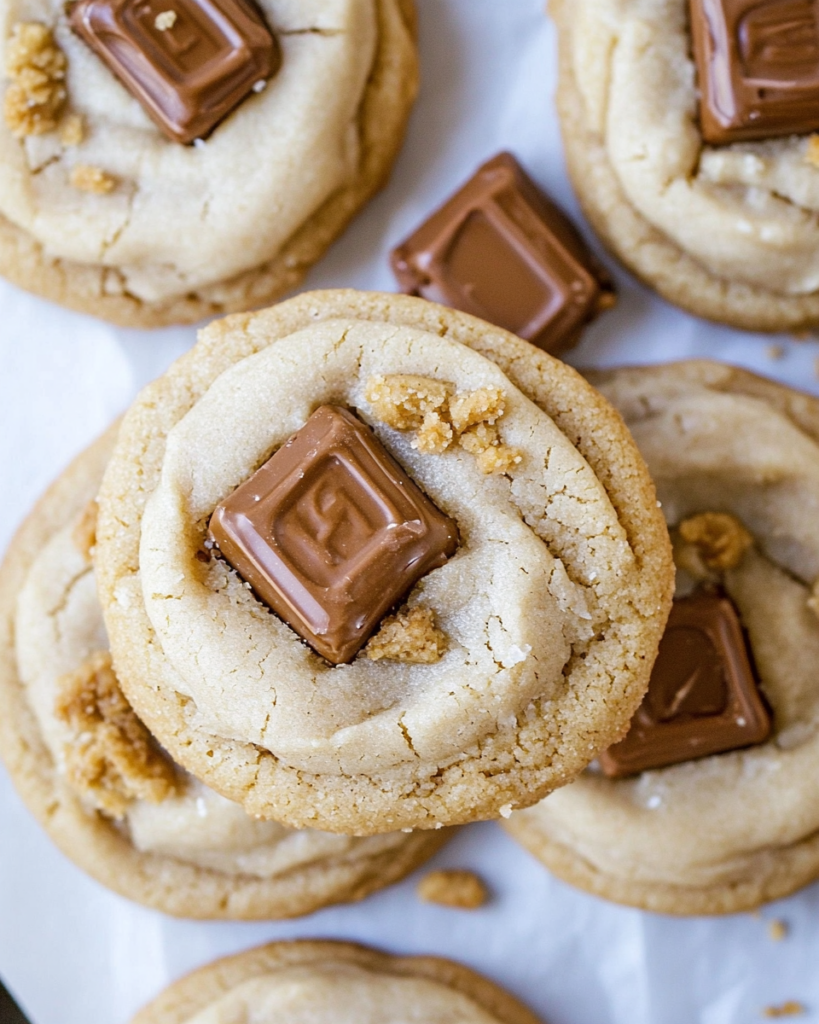 Crumbl Snickers Peanut Butter Cookies - Yummy Whisk